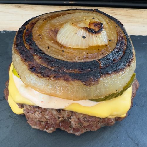 Viral Onion-Wrapped Flying Dutchman Burger - Grill Frenzy