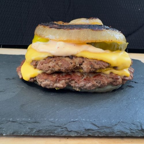 Viral Onion-Wrapped Flying Dutchman Burger - Grill Frenzy
